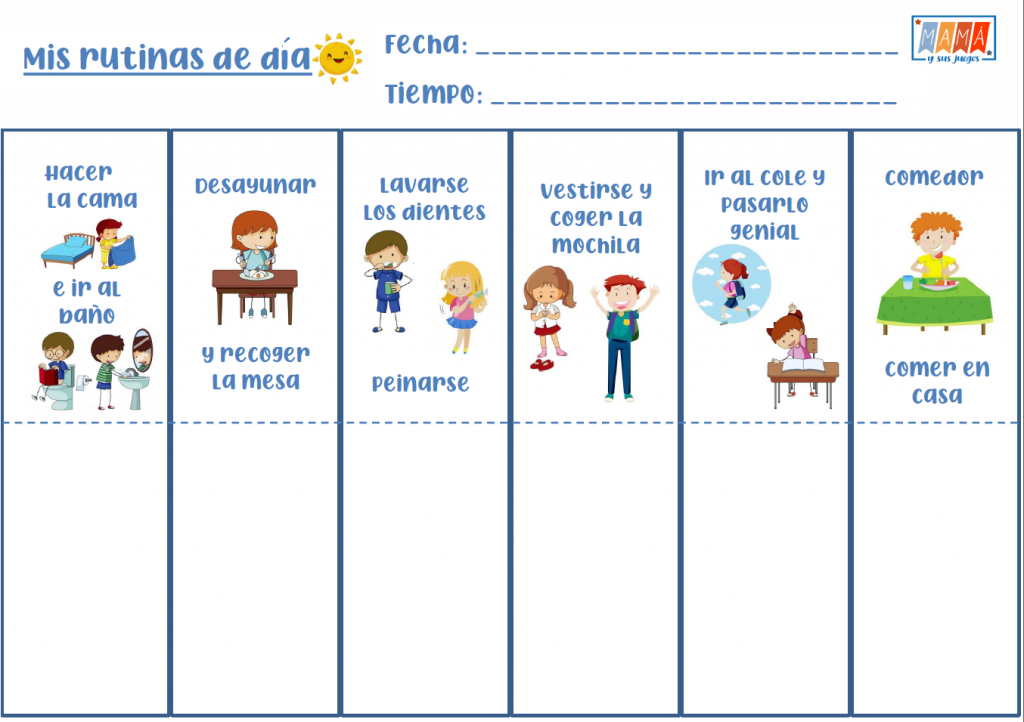 🧡👩🏻‍🏫🎒TABLA DE BUENOS HÁBITOS/RUTINAS vuelta al cole